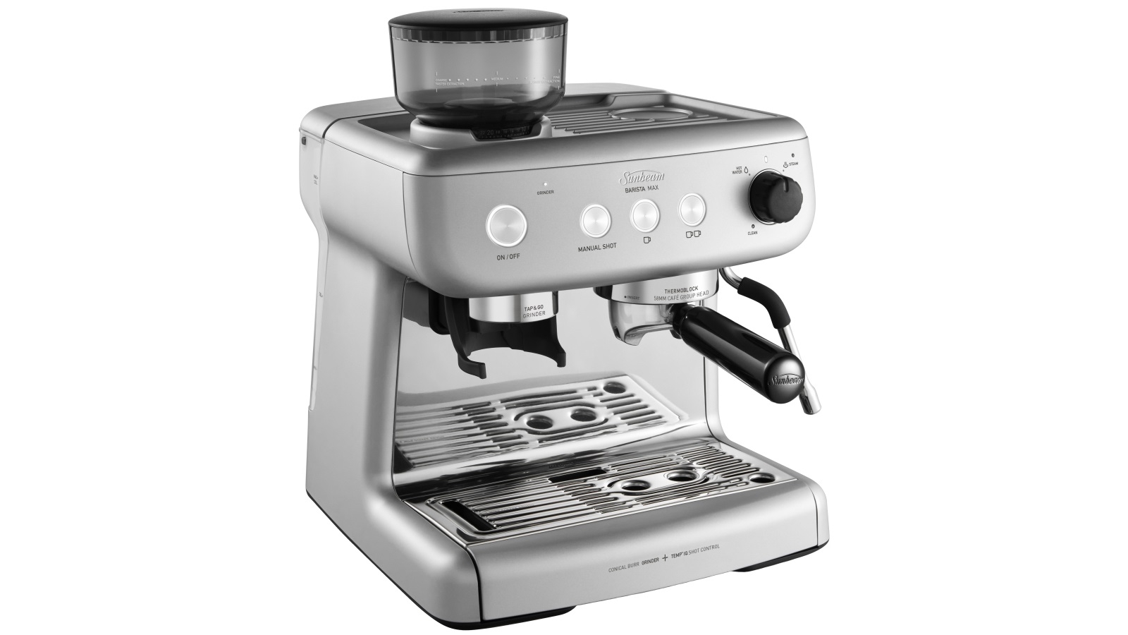 Sunbeam Barista Max Coffee Machine Manual Espresso Machine, Latte ...