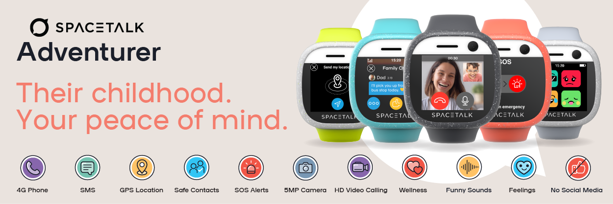 Buy SPACETALK Adventurer Kids Smart Watch 4G | Harvey Norman AU