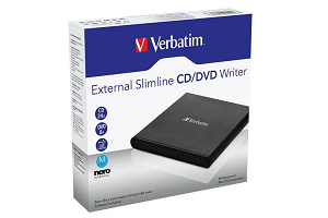 Buy Verbatim External Slimline Mobile CD/DVD Writer | Harvey Norman AU