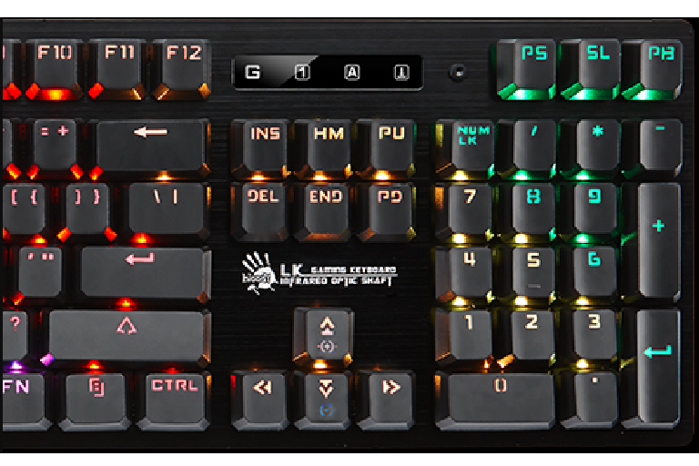 Buy Bloody Light Strike Mech USB Gaming Keyboard - Blue | Harvey Norman AU