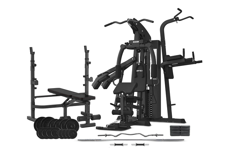 Buy Cortex GS7 Multi Station Home Gym with Weight Stack + MF4000 Bench ...