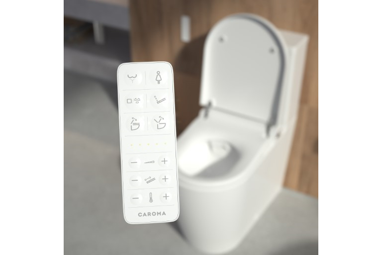 Buy Caroma Urbane II Cleanflush Back-to-Wall Intelligent Toilet Suite ...