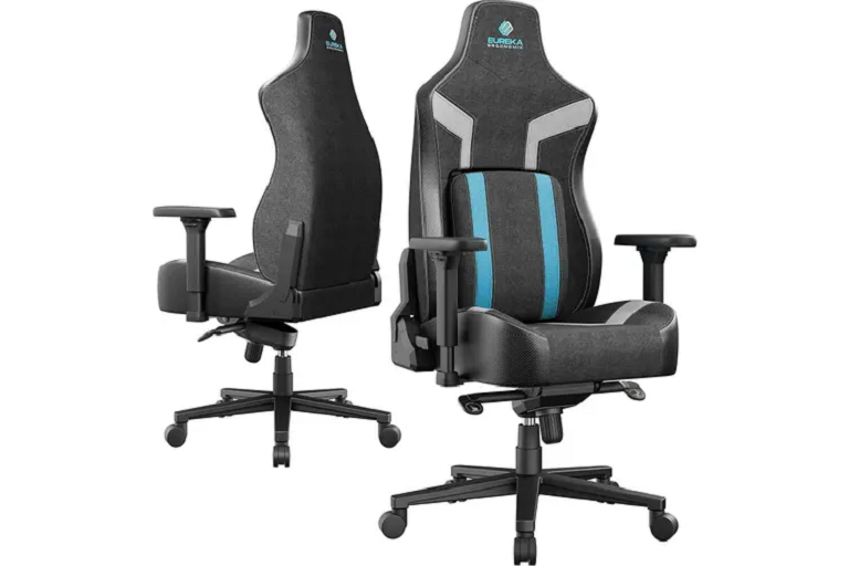 Buy Eureka GC08 Python II Chair - Black/Blue | Harvey Norman AU