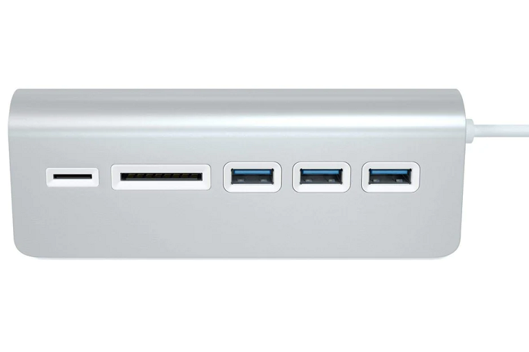 Buy Satechi 3-Port USB 3.0 Hub with Card Reader | Harvey Norman AU