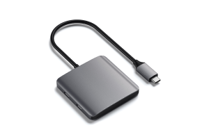 Buy Satechi Aluminium 4 Port USB-C Hub - Space Grey | Harvey Norman AU