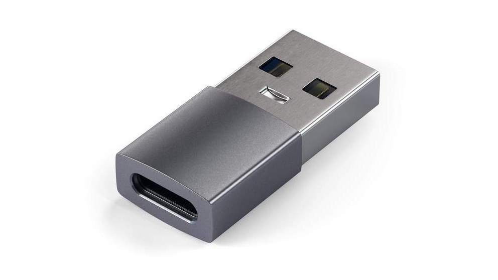 Buy Satechi Aluminium USB-A to USB-C Adapter - Space Grey | Harvey ...