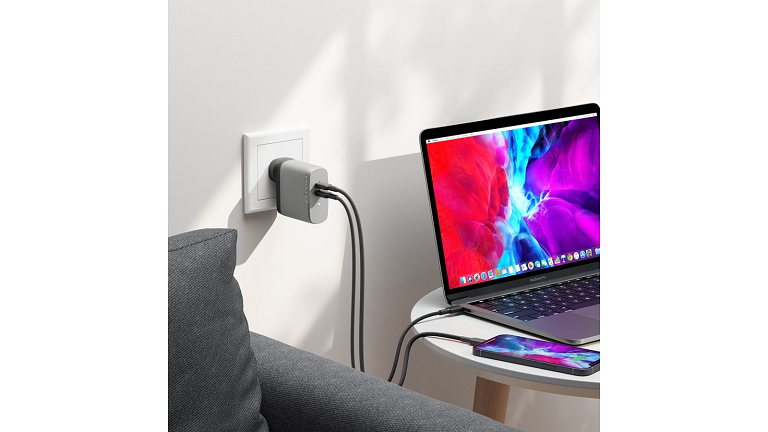 Buy Alogic 2X68 Rapid Power 68W Dual Port GaN Wall Charger - Space Grey ...