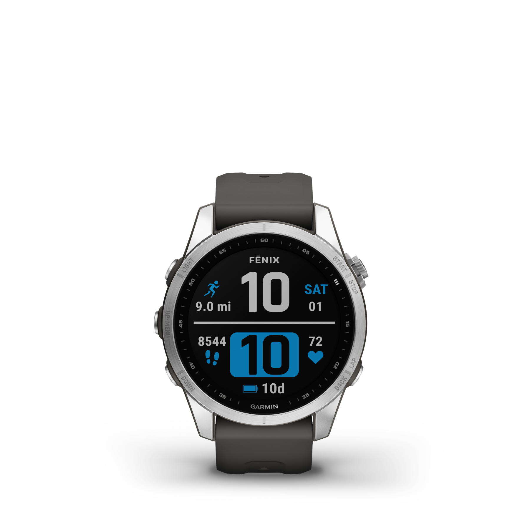 Buy Garmin Fenix 7 Watch - Silver with Graphite Band | Harvey Norman AU